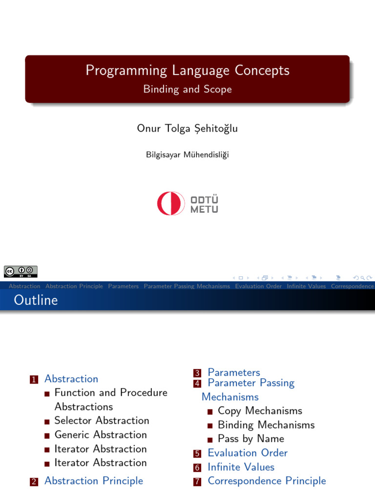 Ceng242 SL Abstraction | PDF | Parameter (Computer Programming) | Scope (Computer Science)
