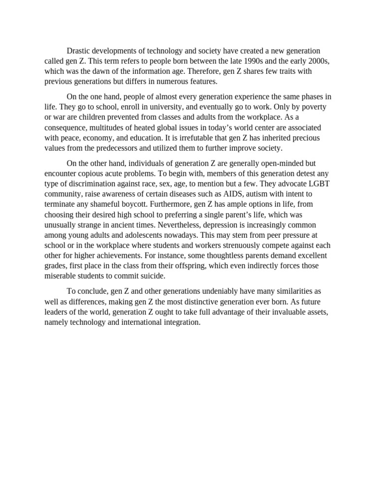 Essay Gen Z | PDF | Politics | Social Science