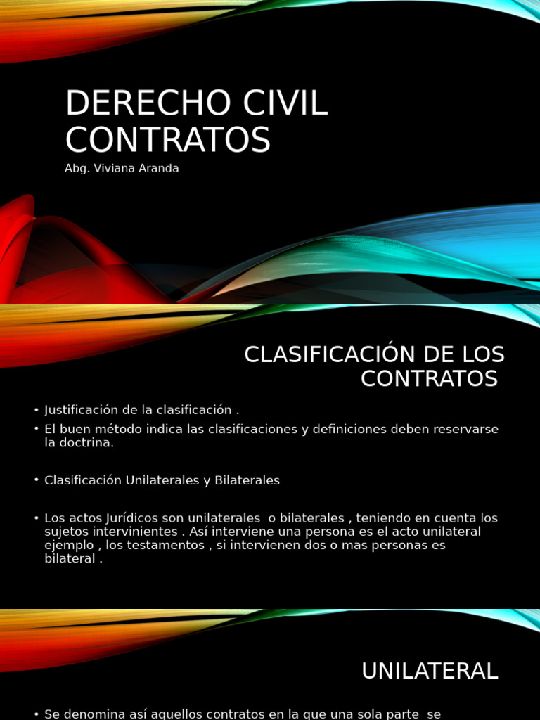 Derecho Civil Contratos | PDF | Ley de obligaciones | Justicia