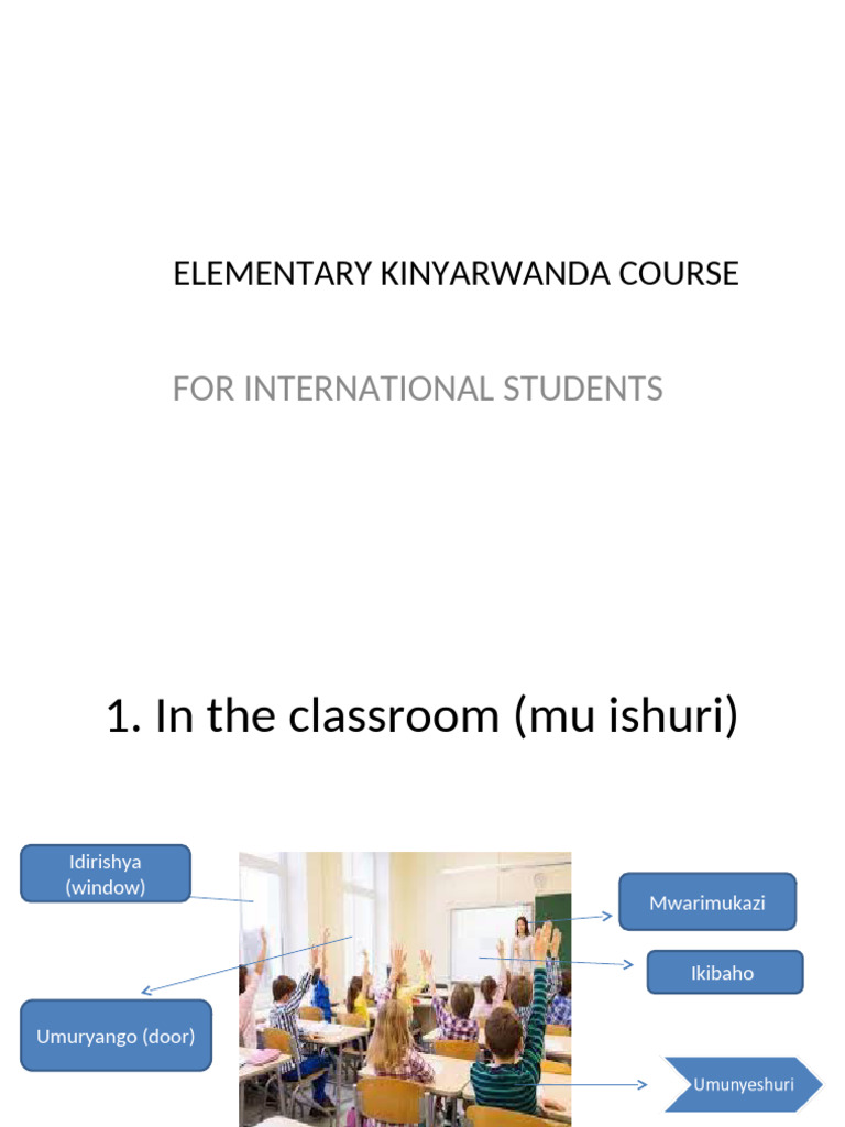 Kinyarwanda Language Basics for Students | PDF | Drink | Foods