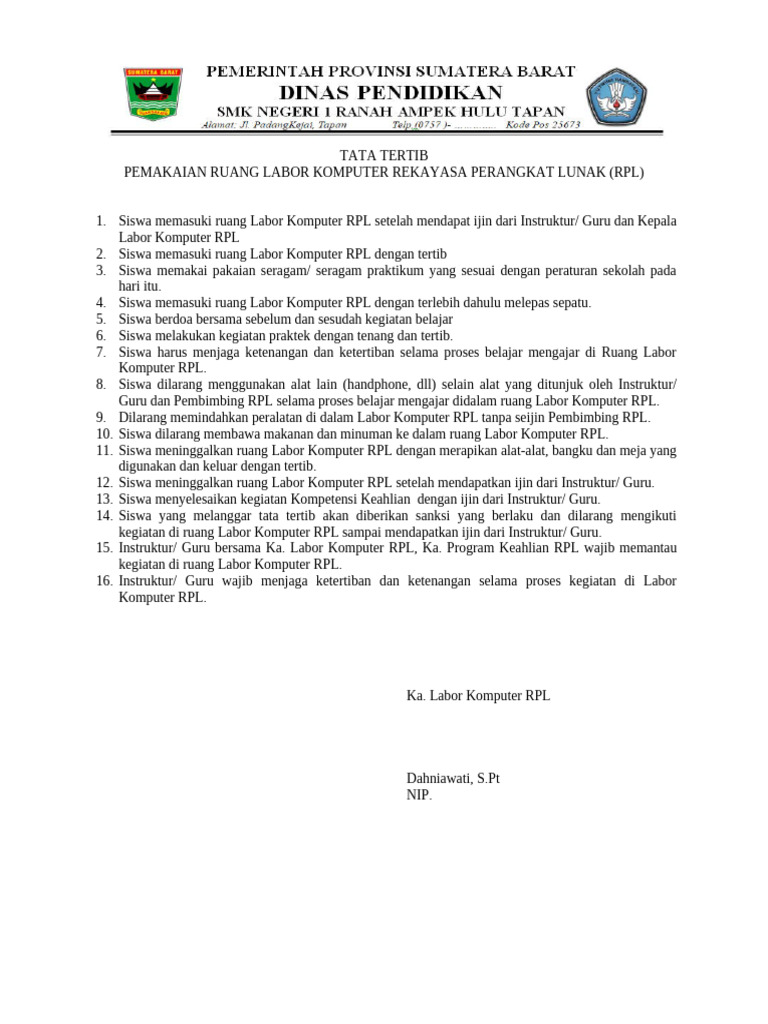 Tata Tertib-1 | PDF | Karier & Perkembangan