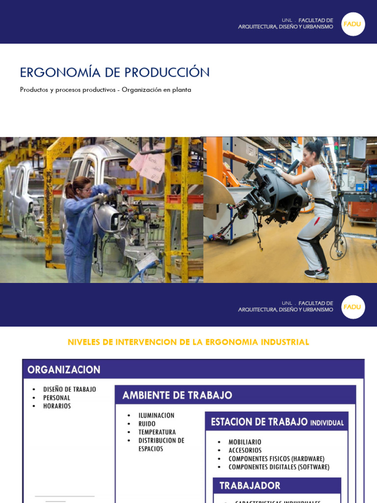2024 - E2 - U1 - T2 - Ergonomía Producción - Procesos | PDF | Factores ...