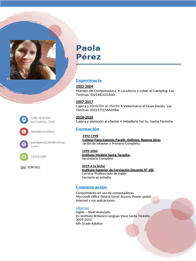 Paola Curriculum | PDF