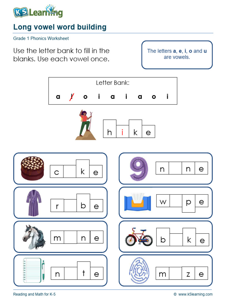 Grade 1 CVC Words CTB | PDF