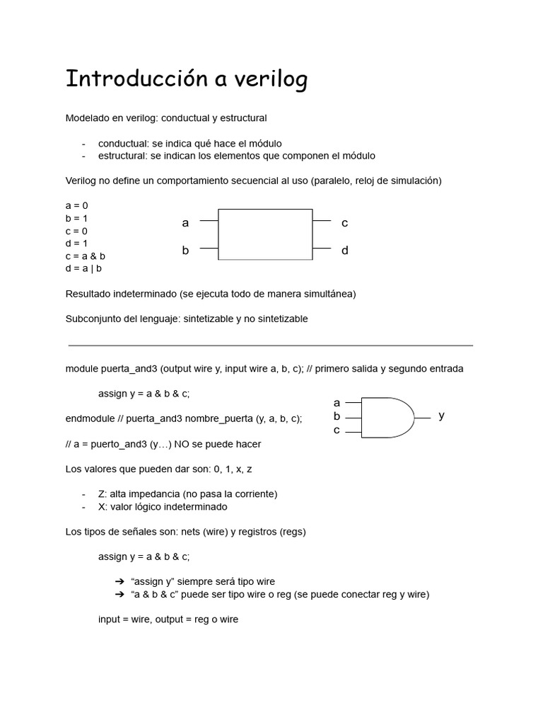 Introducción A Verilog | PDF | Ingeniería de software | Ingeniería Informática