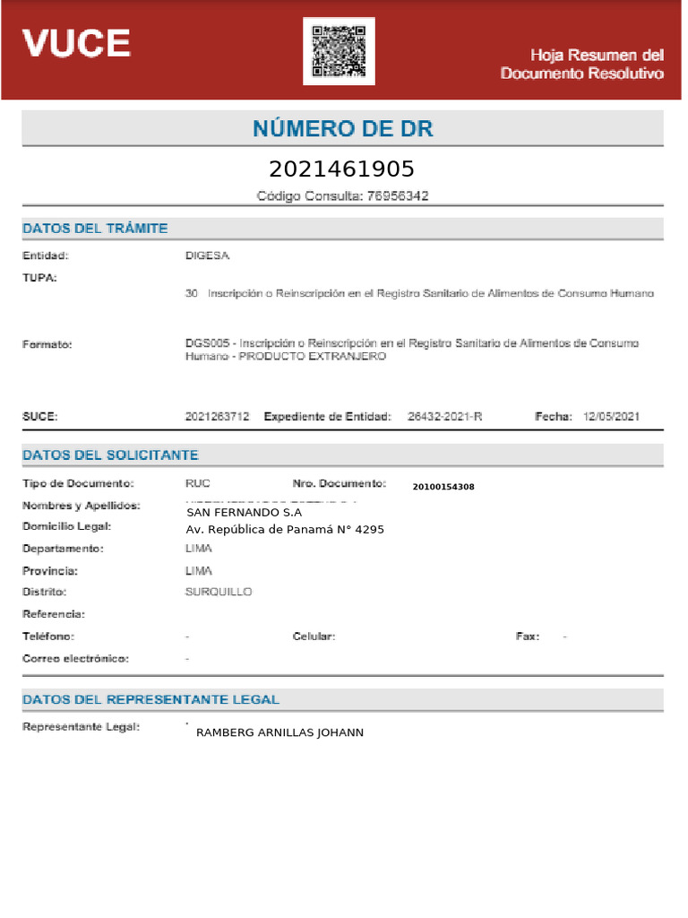 Documento DR San Fernando | PDF