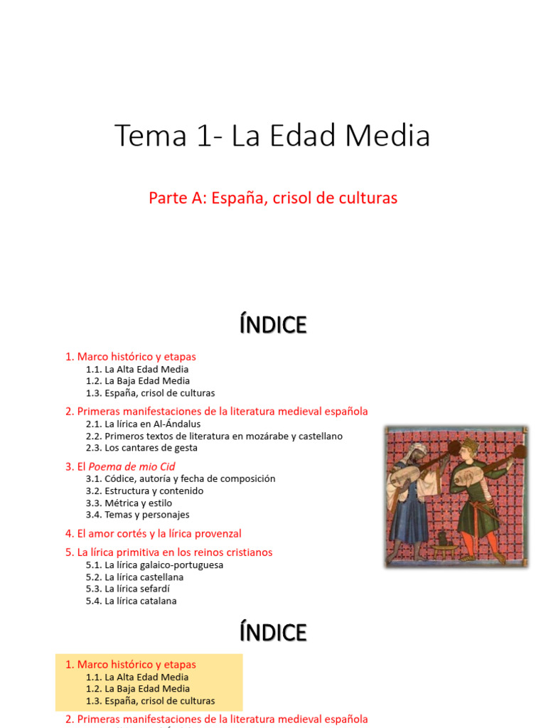 Tema 1-Edad Media (Parte A) | PDF | Edades medias