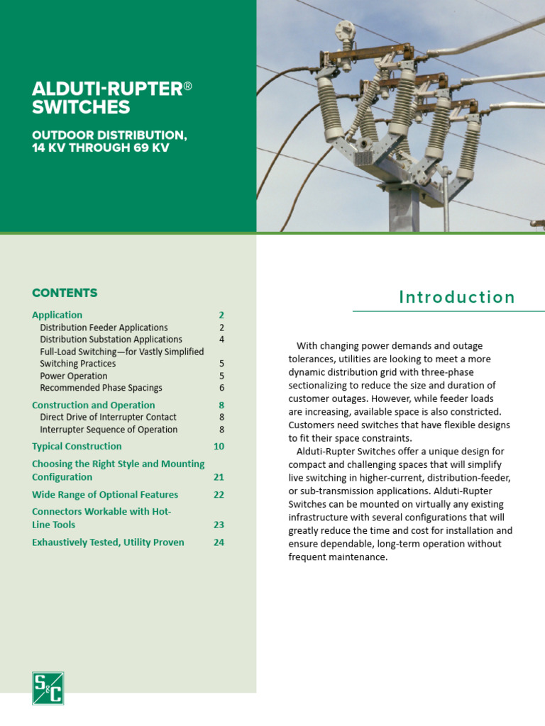 Descriptive Bulletin 761-30 | PDF | Switch | Electric Power Distribution