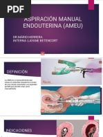 Protocolo de AMEU en Ginecología | PDF | Inyección (medicina) | Aborto