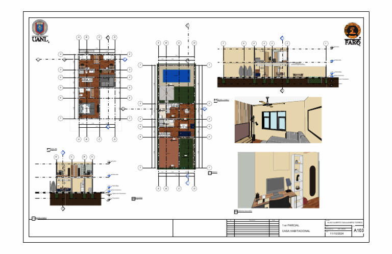 Planos de Casa Habitacional A103 | PDF