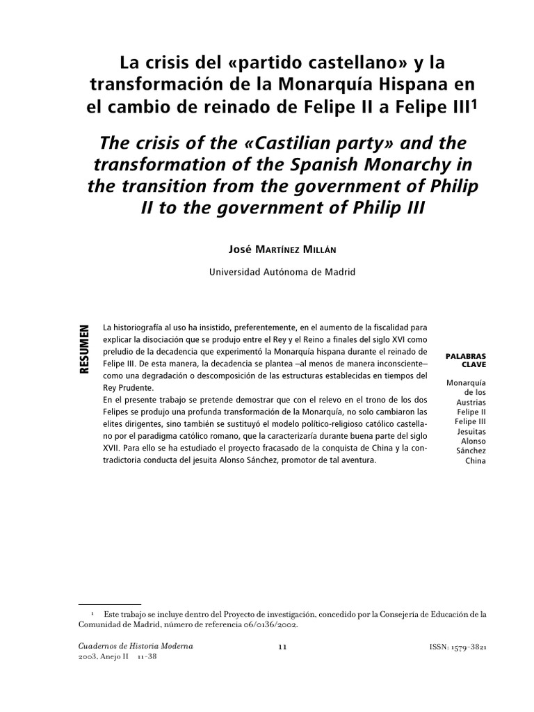 2003-The Crisis of The Castilian Party and The Transformation of The ...
