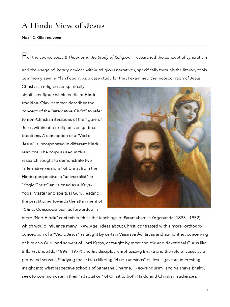 A Hindu View of Jesus (25-06-2024) | PDF | Paramahansa Yogananda | Bhakti