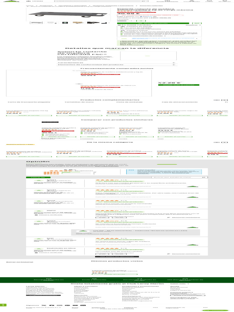 Soporte Rodante de Madera Antideslizante y KG de Carga Máxima Leroy Merlin | PDF