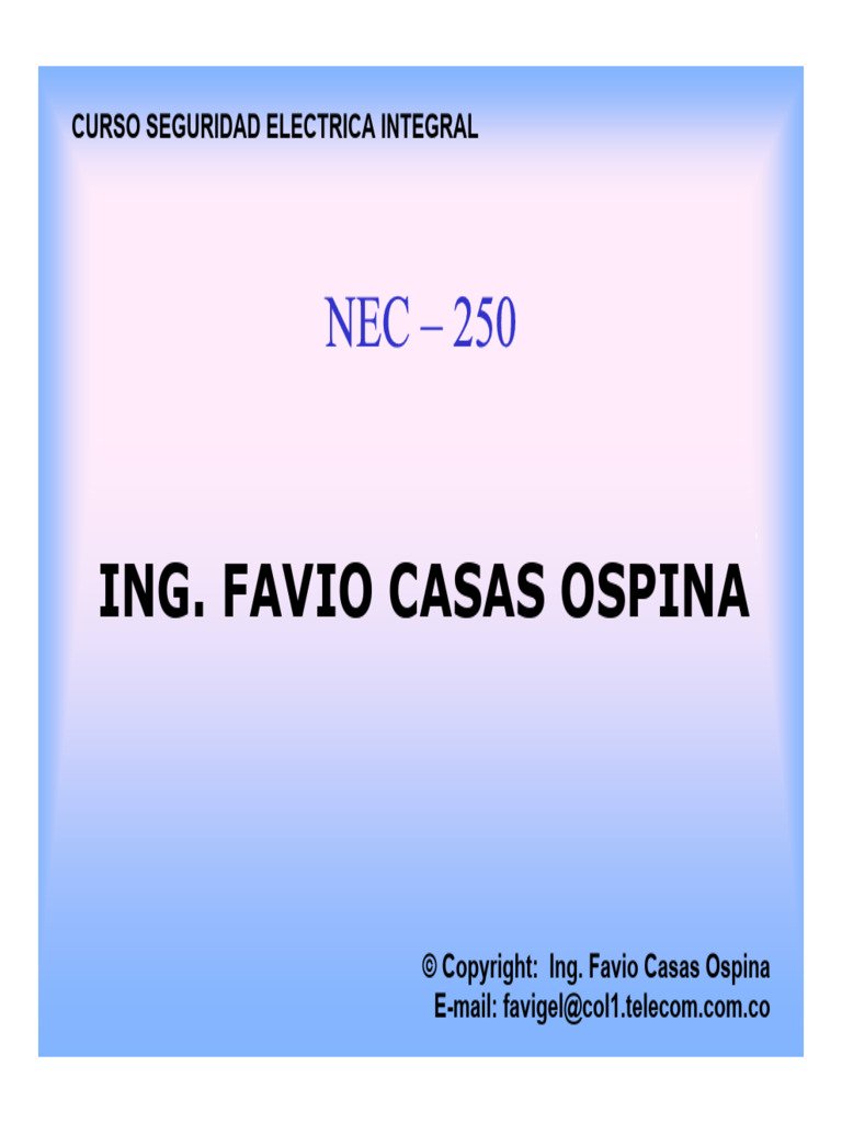 Nec 250 | PDF