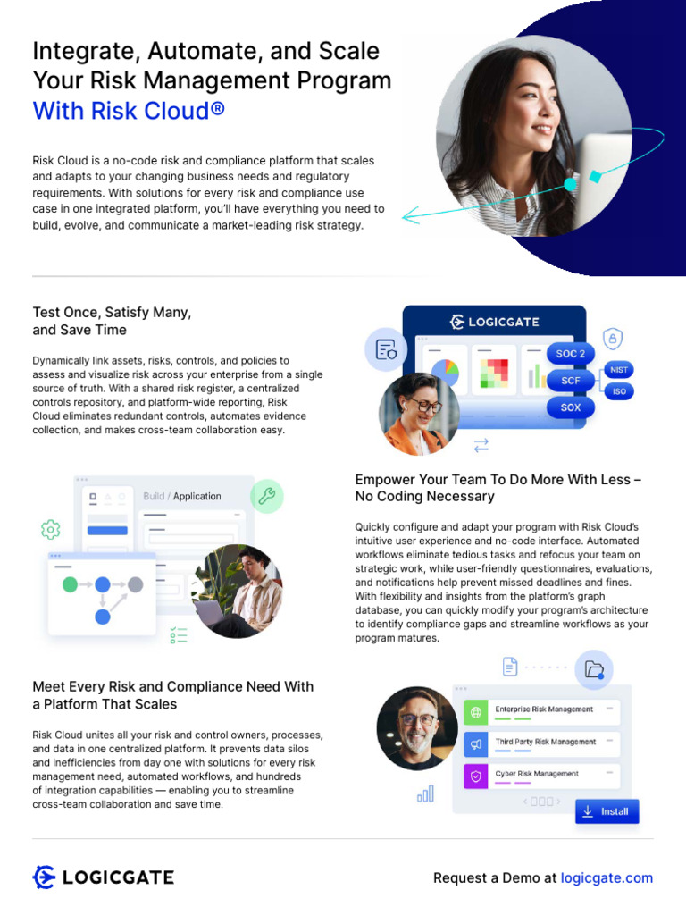 LogicGate Risk Cloud Platform Overview 022024 | PDF | Risk | Cloud Computing