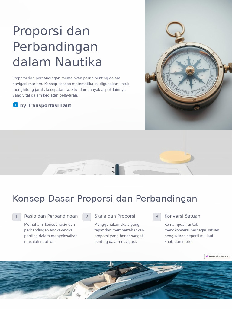Proporsi Dan Perbandingan Dalam Nautika | PDF | Sains & Matematika ...