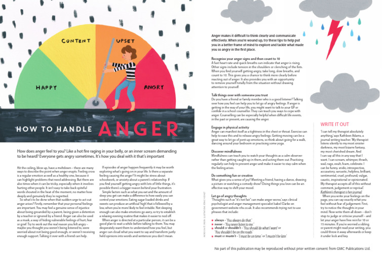 How to handle anger | PDF | Anger | Feeling