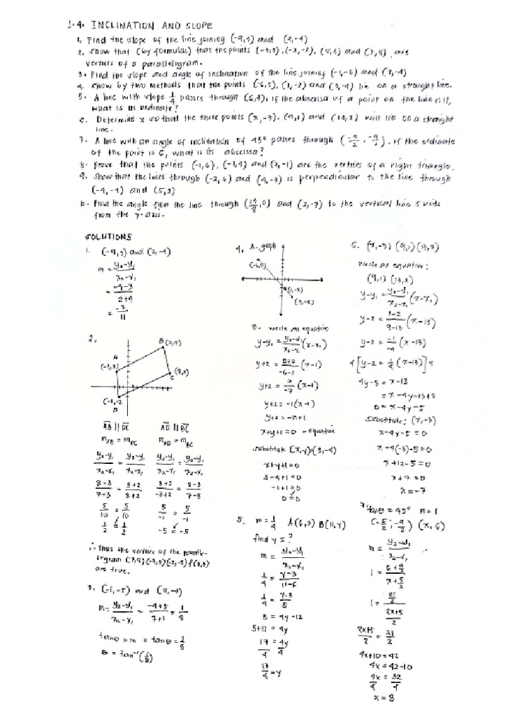 Chapter 1: Inclination and Slope | PDF