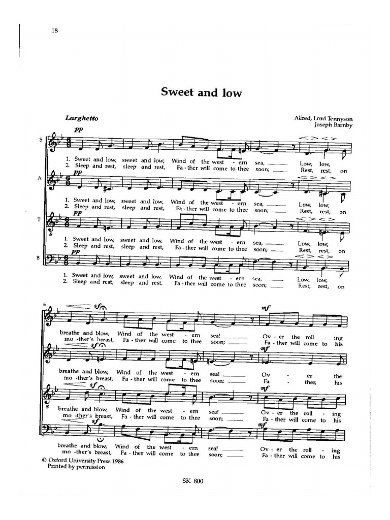Sweet and Low | PDF
