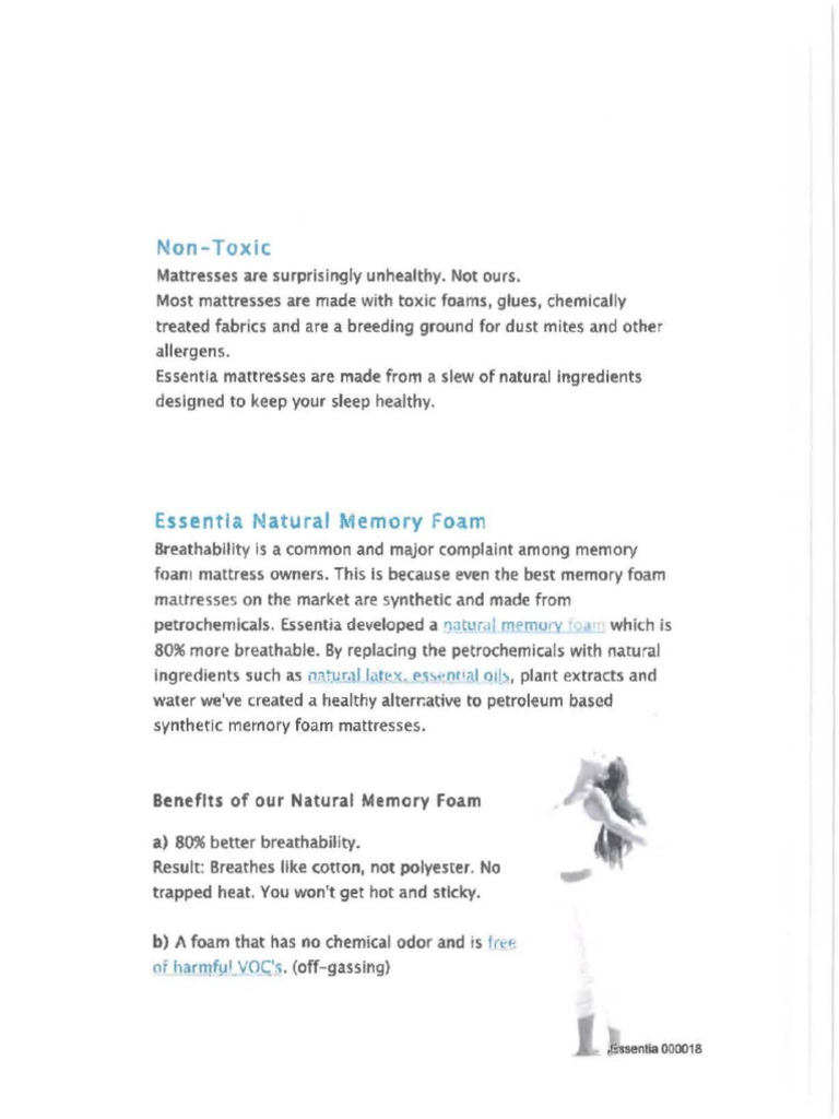Natural Memory Foam Mattresses | PDF | Wellness