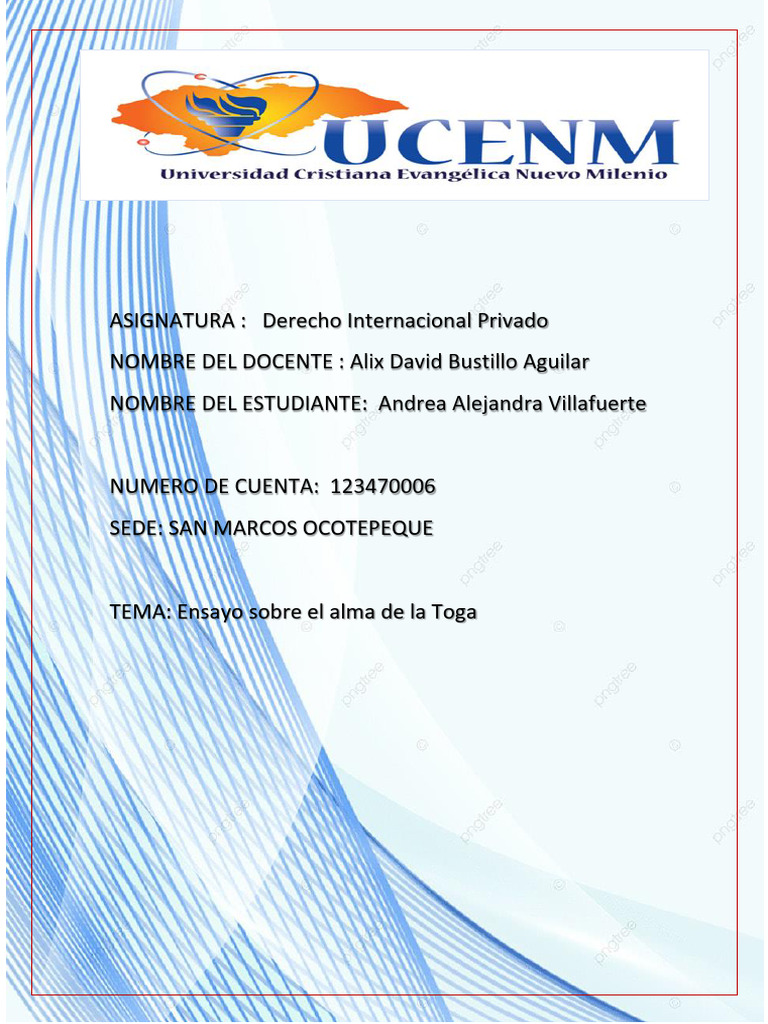 ASIGNATURA: Derecho Internacional Privado NOMBRE DEL DOCENTE: Alix ...