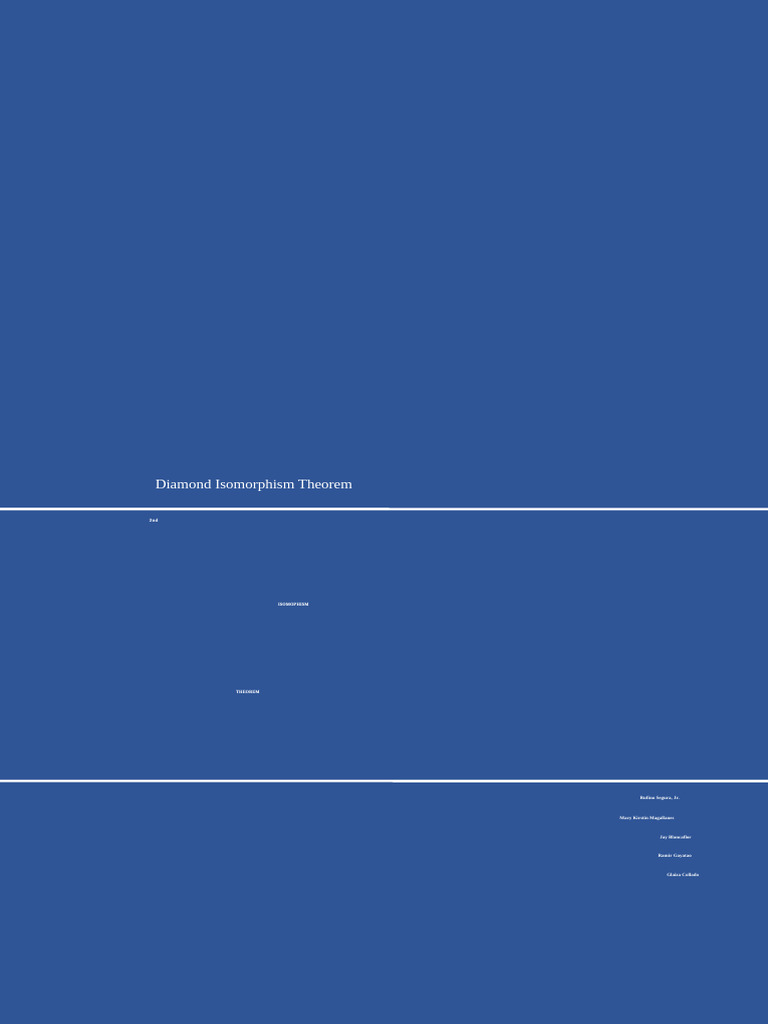 2nd Isomorphism THM | PDF | Group (Mathematics) | Group Theory
