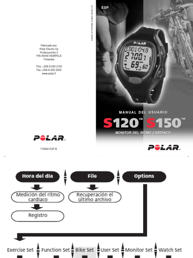 S150 S120 Esp Manual Del Usuario Monitor Del Ritmo Cardíaco Heart Rate ...