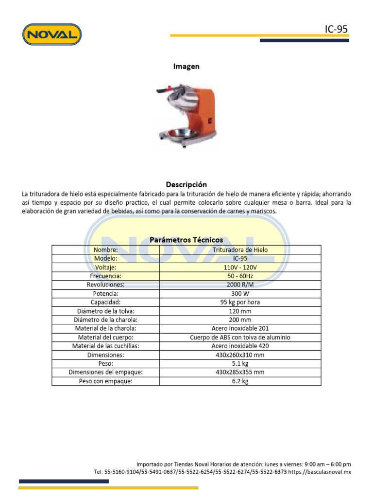 Ficha Tecnica IC-95 | PDF
