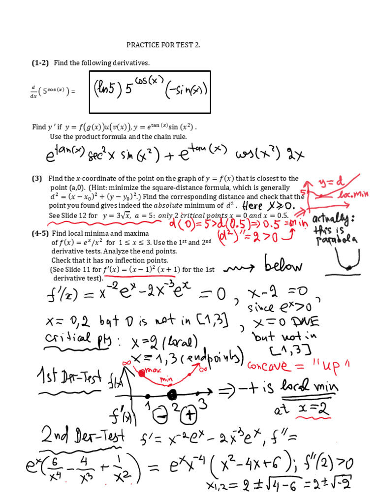 231H Test 2 Practice | PDF