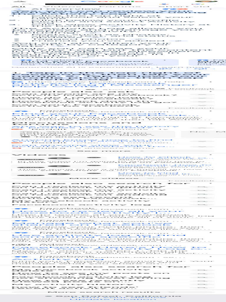How to Access Your Facebook Activity Log | PDF | Facebook | Computer ...