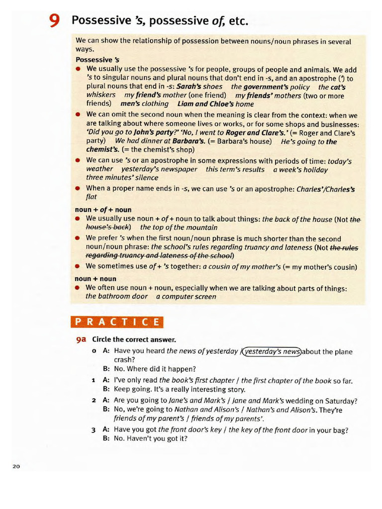 Possessive Case | PDF