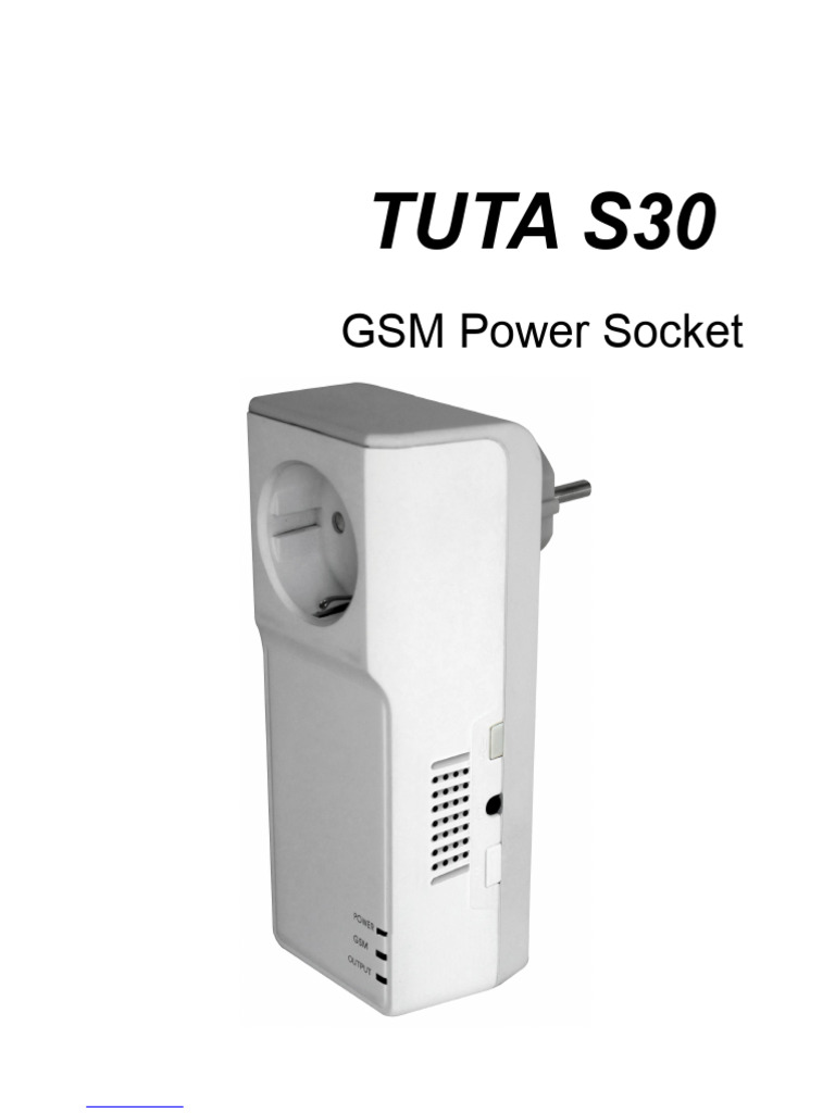 Tuta S30 | PDF | Electrical Connector | Power Supply
