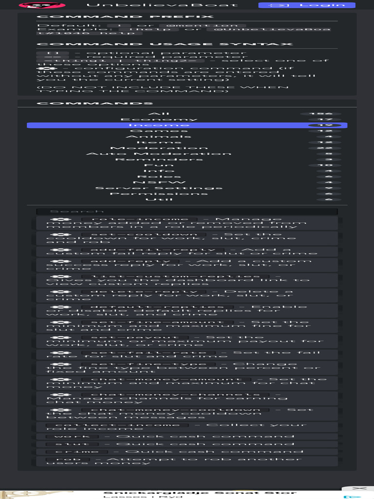 UnbelievaBoat - Discord Bot! | PDF | Software | Computing