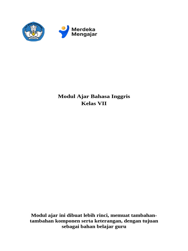 Modul Ajar Chapter 1 Unit 2 .2 | PDF | Karier & Perkembangan