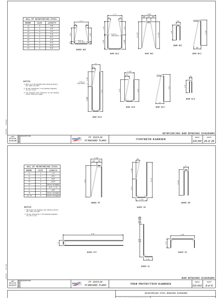 Reinforcing Steel Plans FY23-24 | PDF | Building Engineering | Building ...