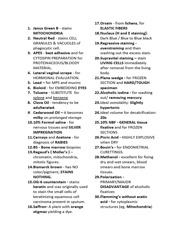 Histopathologic Techniques | PDF | Staining | Fixation (Histology)