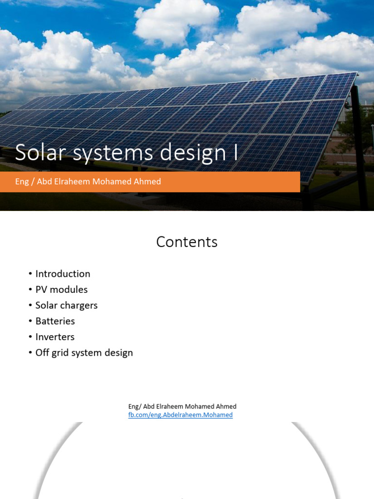 Introduction For Solar PV | PDF | Power Inverter | Solar Power