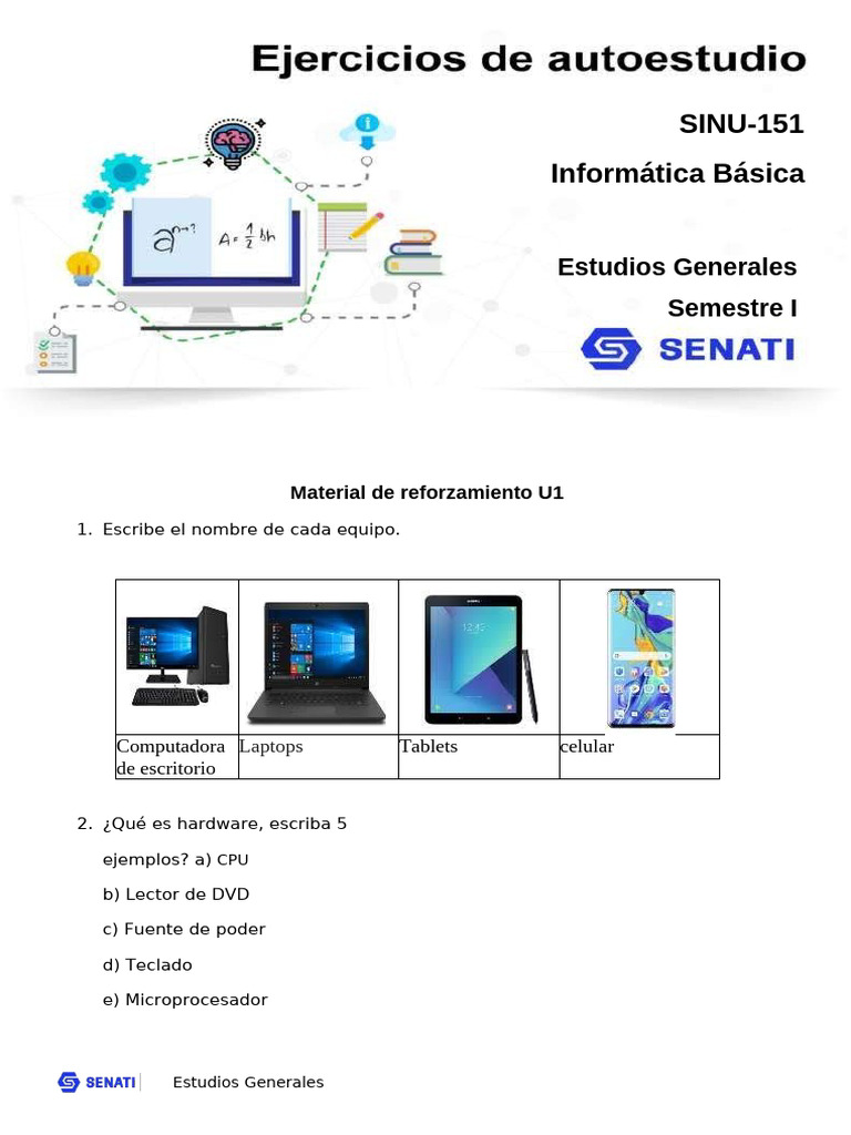 SINU-151 Unidad01 Material Reforzamiento-1 | PDF
