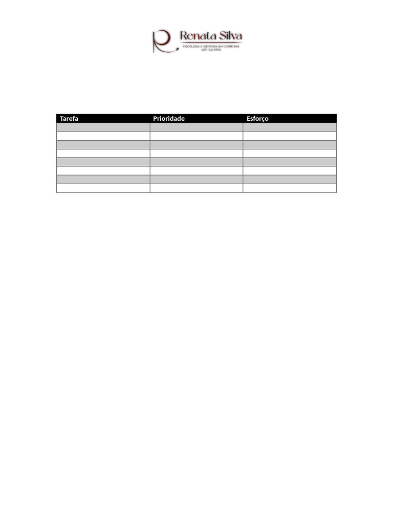 Planejamento de Rotina | PDF