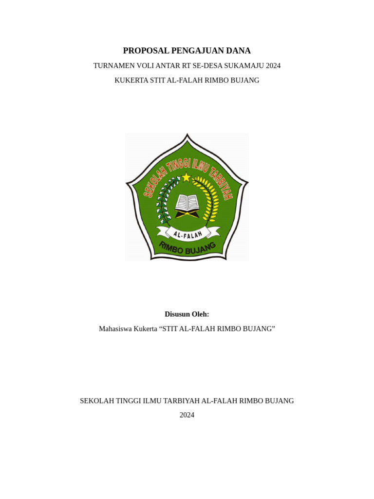 PROPOSAL PENGAJUAN DANA-1 | PDF