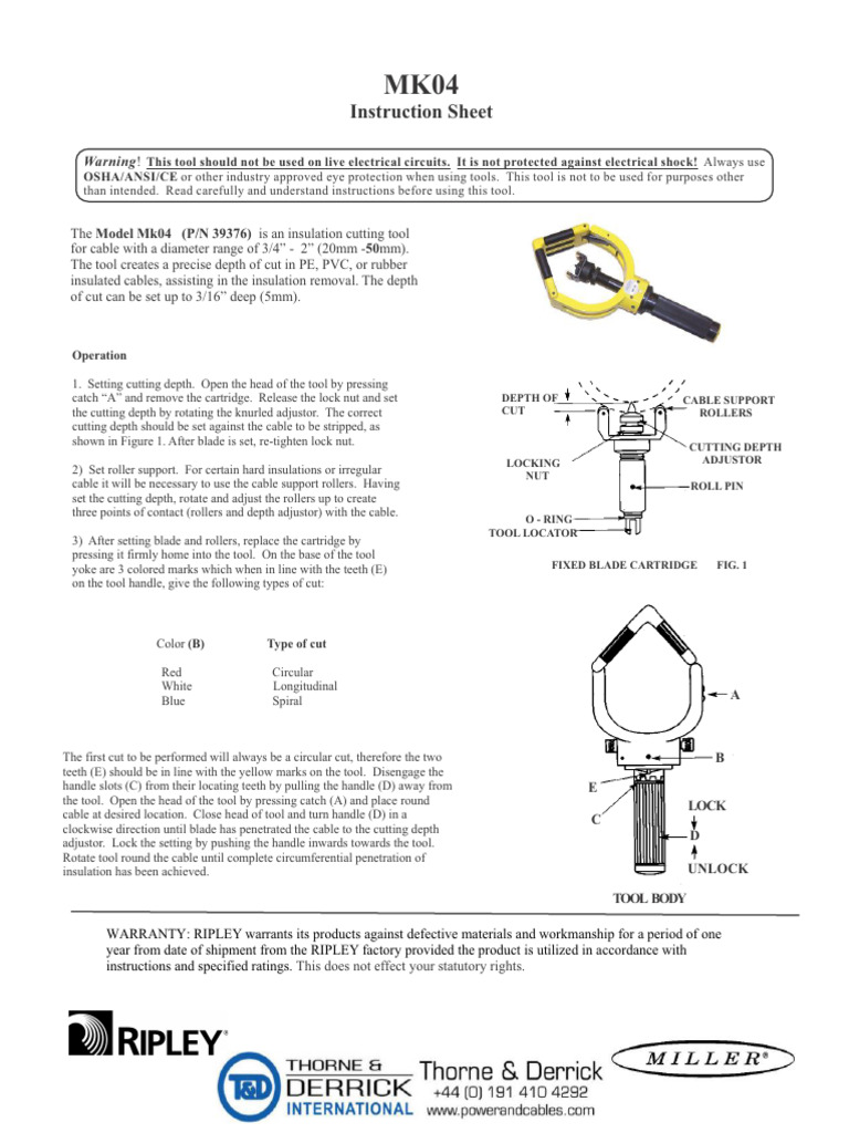 MK04 Instruction Sheet-Min | PDF | Cartridge (Firearms) | Insulator ...