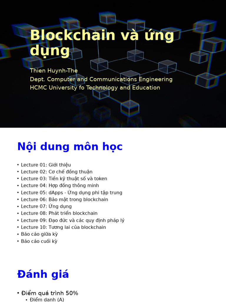 Lec 03 Blockchain Và NG D NG | PDF