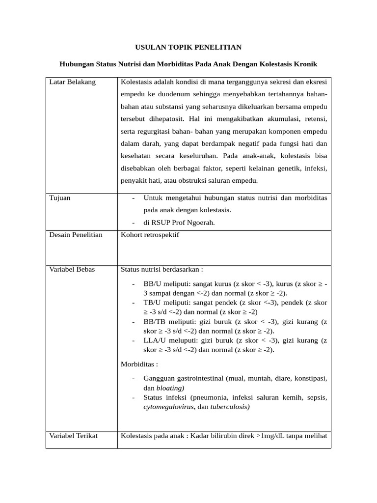 Usulan Topik Penelitian | PDF