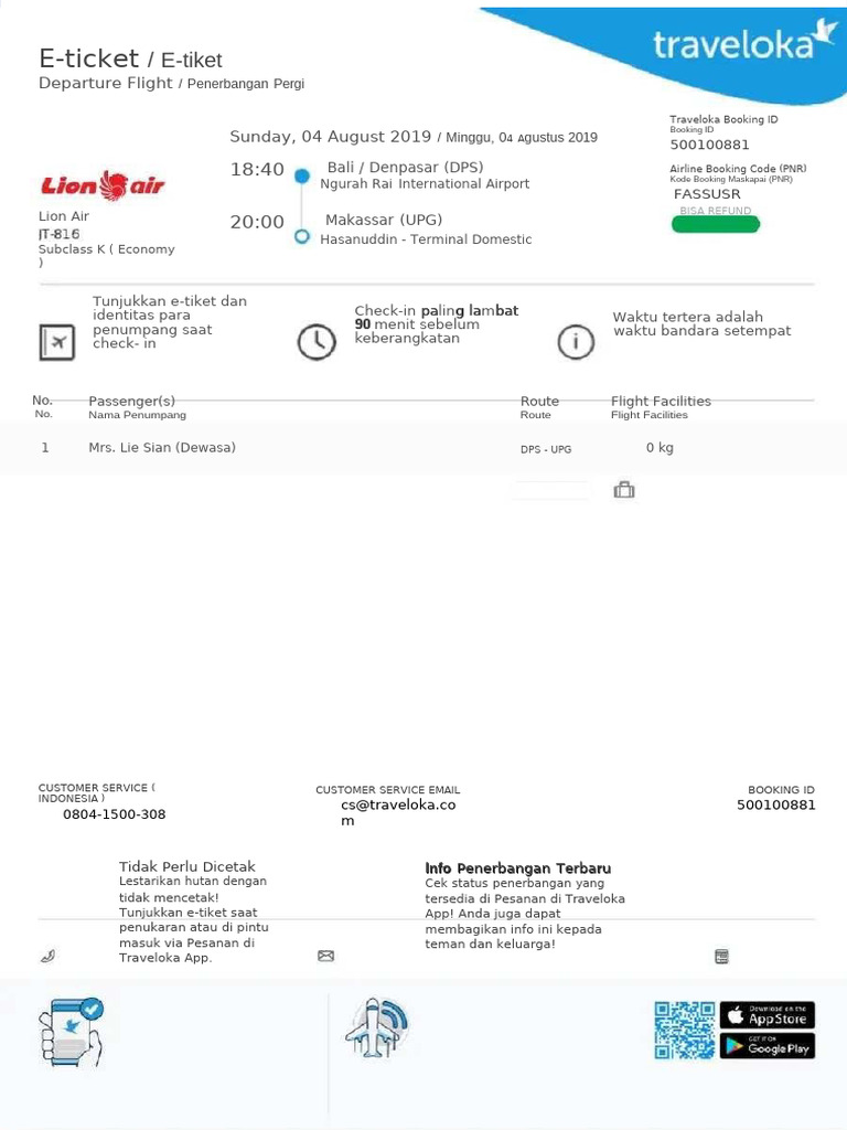 PDF Etiket Traveloka | PDF