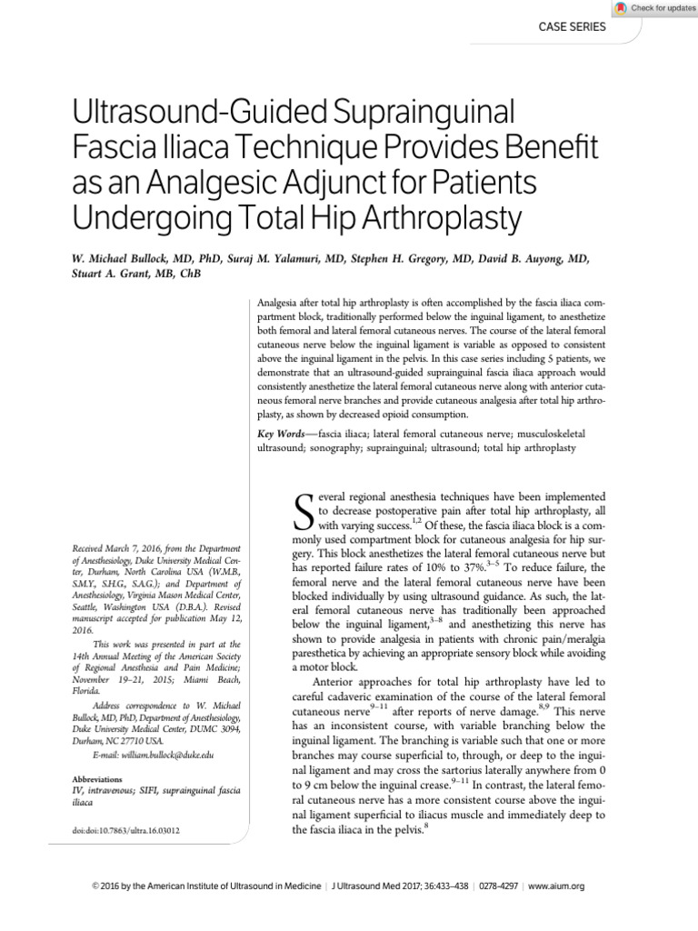 J of Ultrasound Medicine - 2016 - Bullock - Ultrasound Guided ...