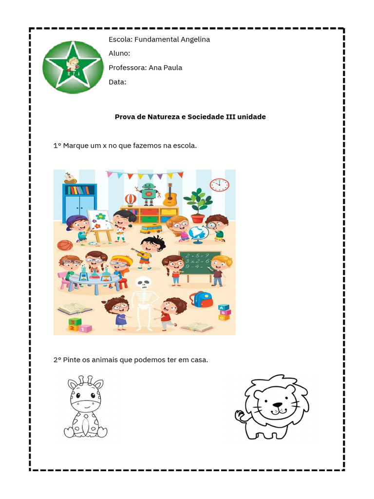 Prova de Natureza e Sociedade - PDF - 20241007 - 230945 - 0000 | PDF | Bem-estar