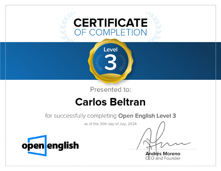 Certificate Level3 | PDF