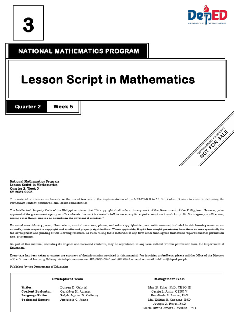 CO-2024-LS-G3-NMP-quarter 2-Week5-Day2 | PDF | Subtraction | Mathematics