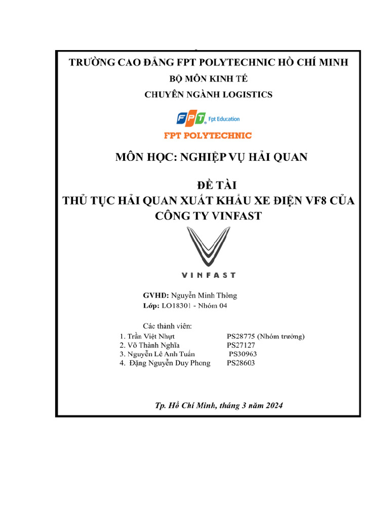 Hoat Dong Xuat Khau Hang Hoa | PDF