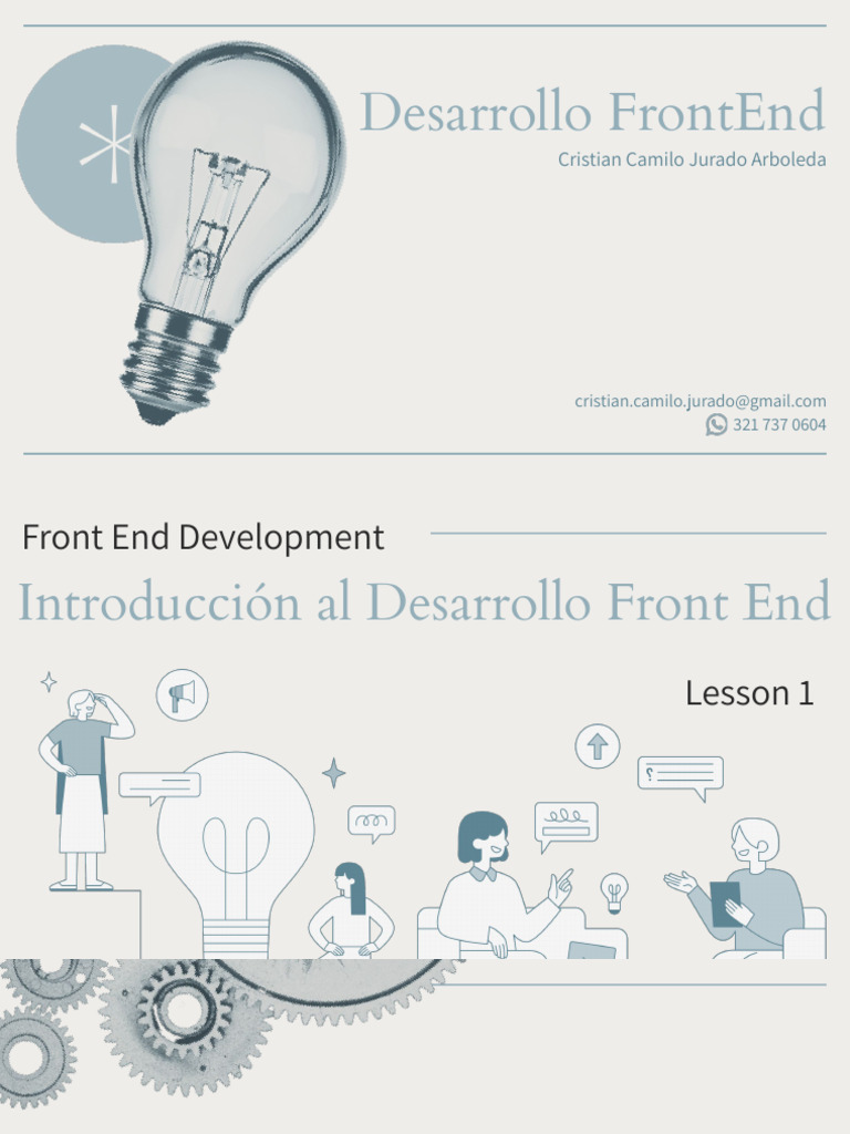 Lesson 1 - Introducción Al Desarrollo FrontEnd | PDF | Aplicación movil ...